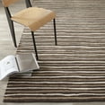 SAFAVIEH Martha Stewart Hand Drawn Stripe Area Rug, Tilled Soil Brown ...