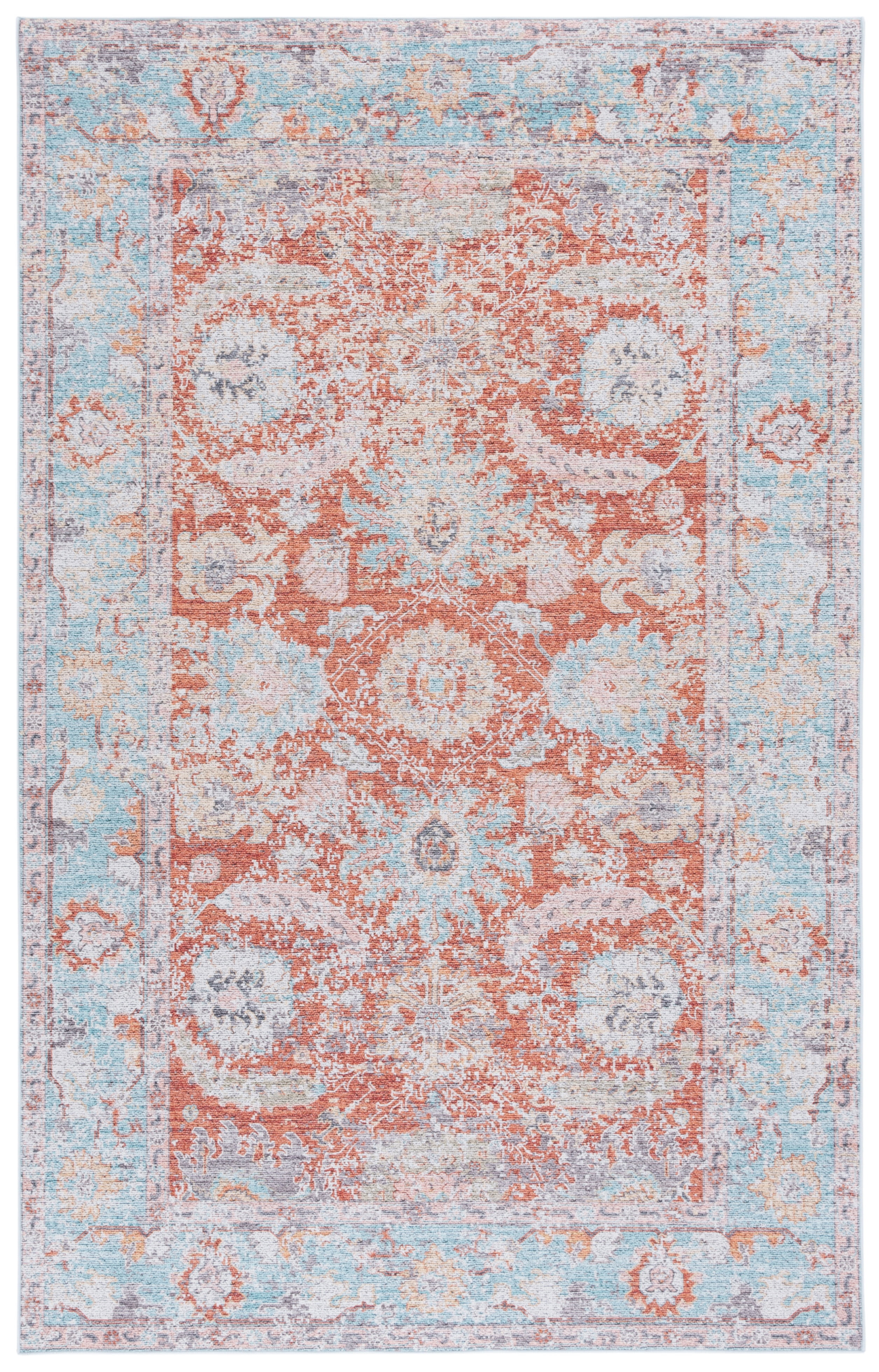 SAFAVIEH Martha Stewart Jazmyn Floral Machine Washable Area Rug ...