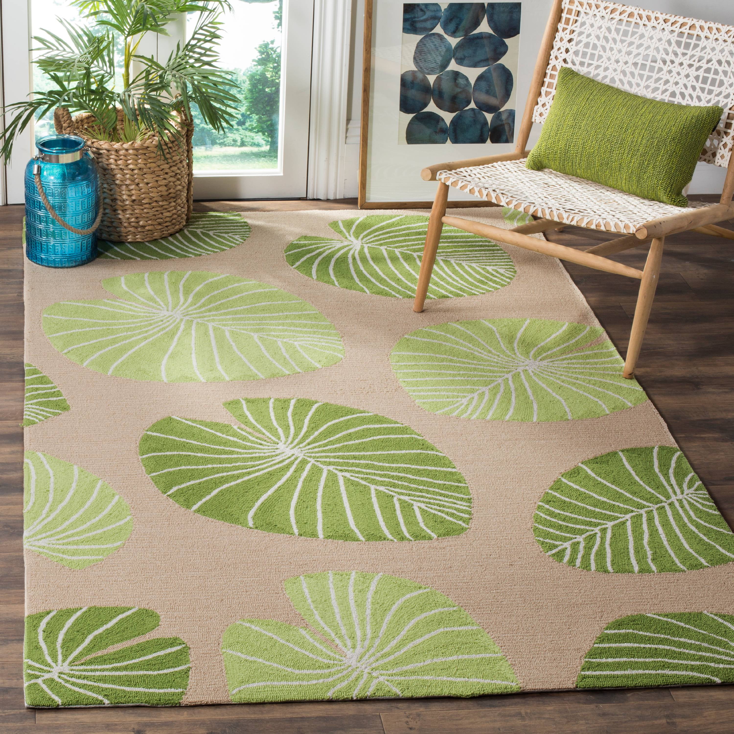 Free Shipping! Safavieh Martha Stewart Lily Pad Floral Living Room Rug ...