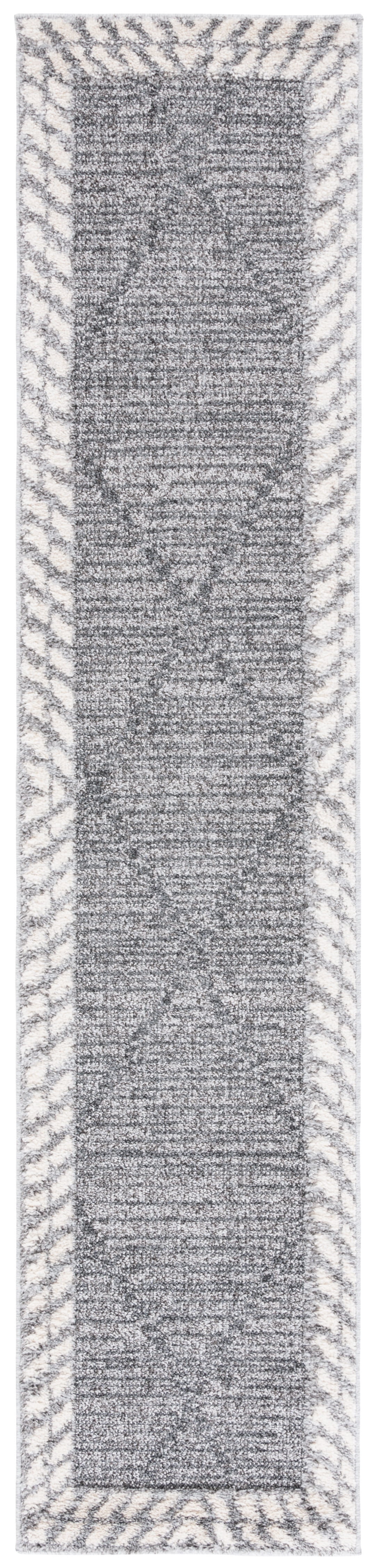 SAFAVIEH Martha Stewart Lucia Oraline Diamond Shag Runner Rug, Grey ...