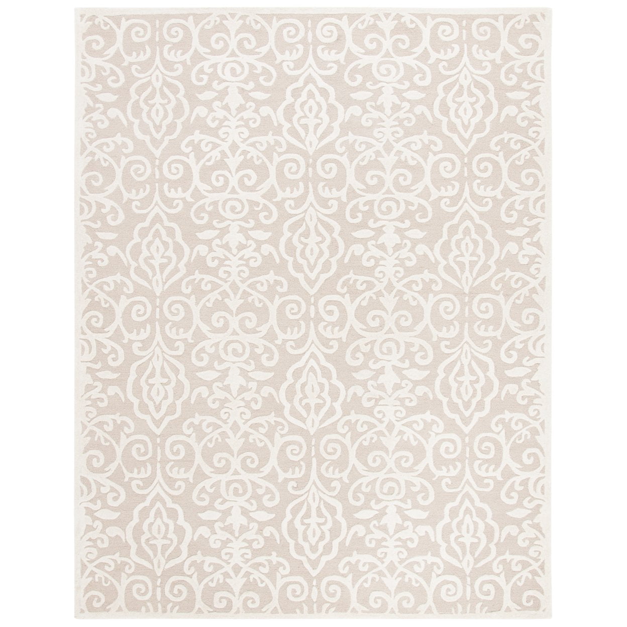 SAFAVIEH Martha Stewart Marais Geometric Damask Runner Rug, Fledgling ...