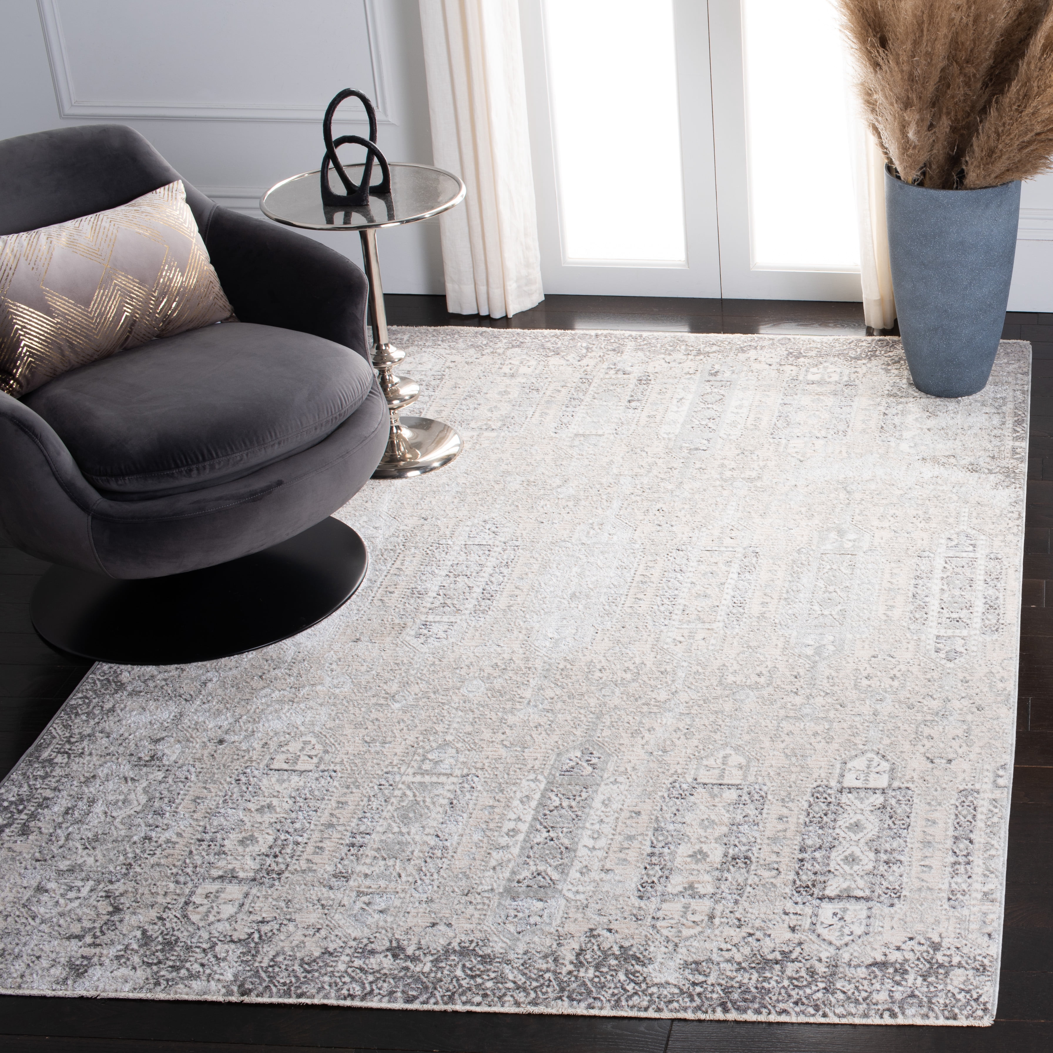 Safavieh Martha Stewart Sabrina Penelope Distressed Area Rug, Gray, 9 ...