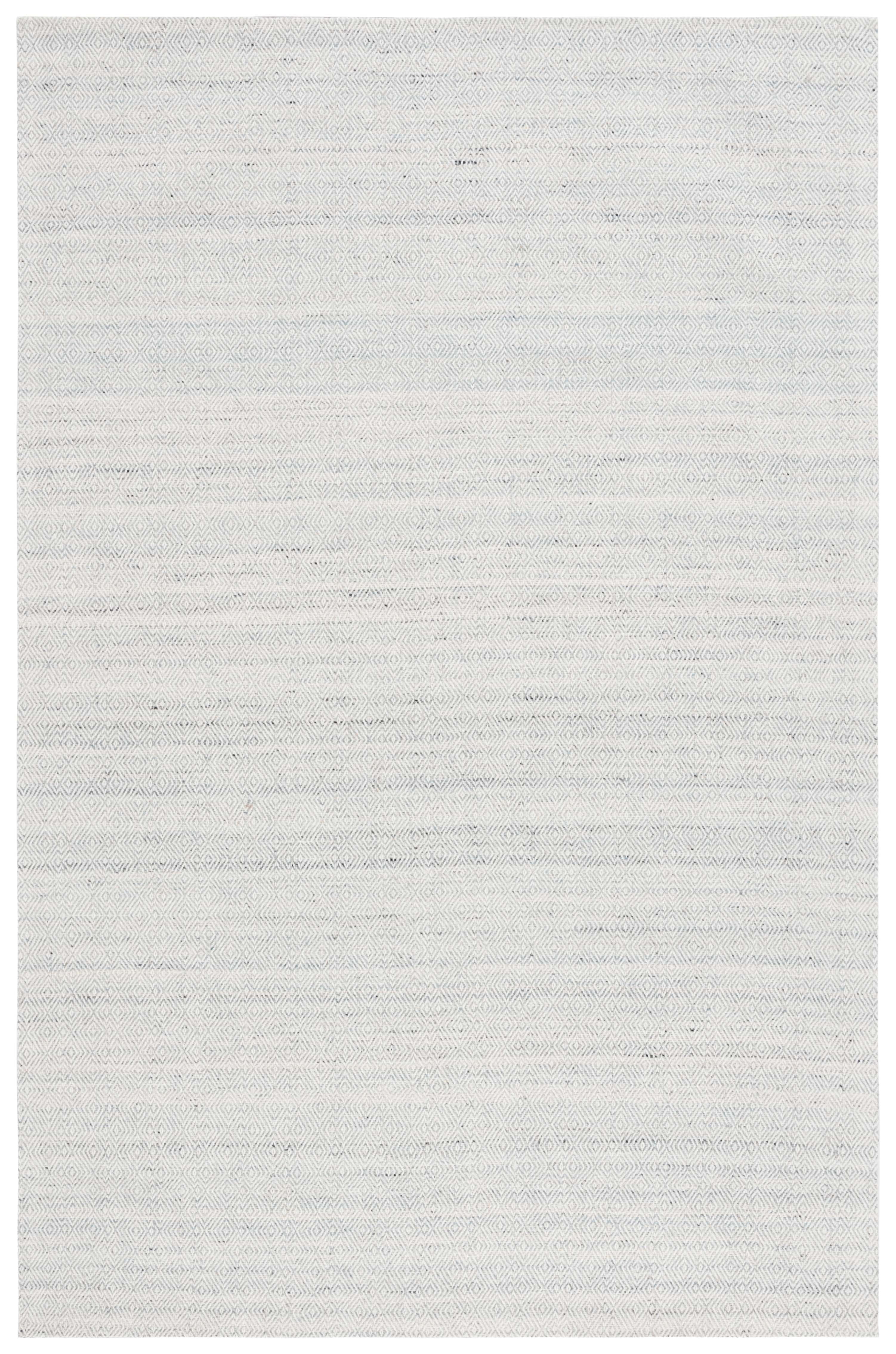 SAFAVIEH Martha Stewart Wilton Geometric Area Rug, Light Blue/Ivory, 4 ...
