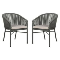 Grand Patio Modern Style Swivel Rope Wicker Chairs Set of 2, Indoor ...