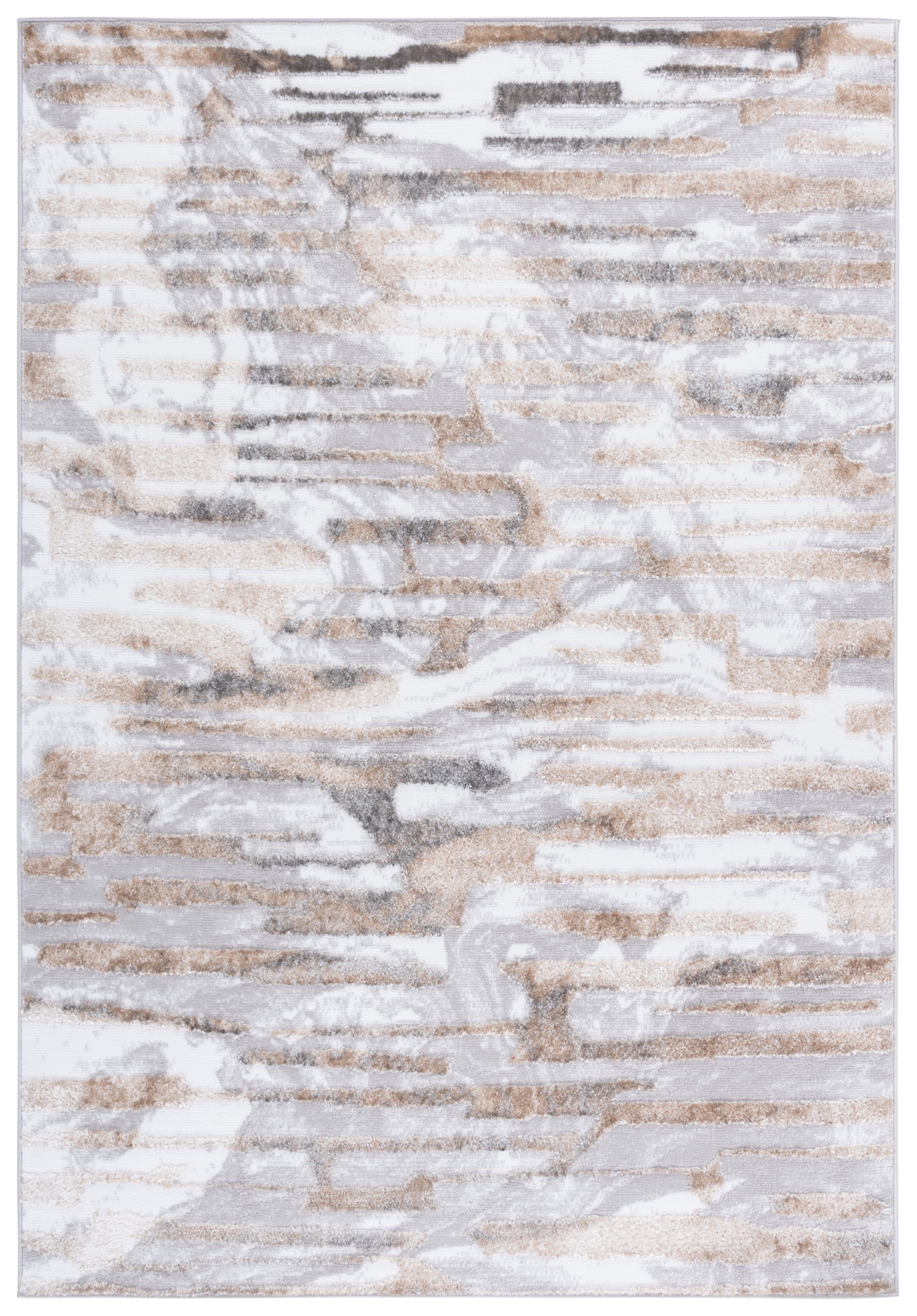 SAFAVIEH Maya Eileen Abstract Area Rug, Ivory/Grey Beige, 5'3" x 7'6" - Walmart.com