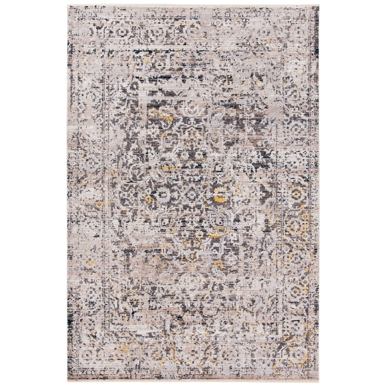 SAFAVIEH Mayflower Michayla Medallion Area Rug, Grey/Gold, 8' x 10 ...