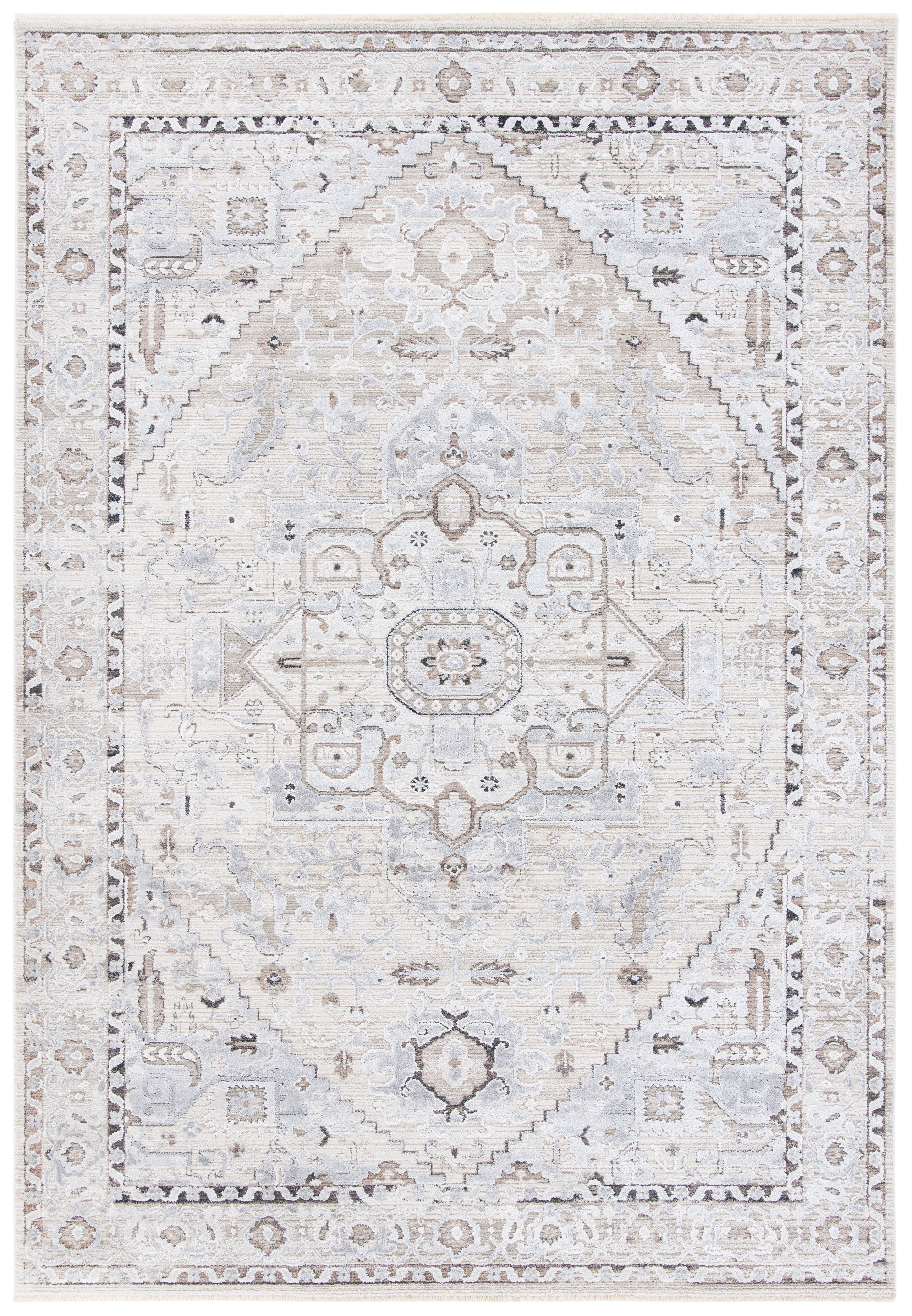 SAFAVIEH Mayflower Talbot Medallion Area Rug, Beige/Light Blue, 5'5" x ...