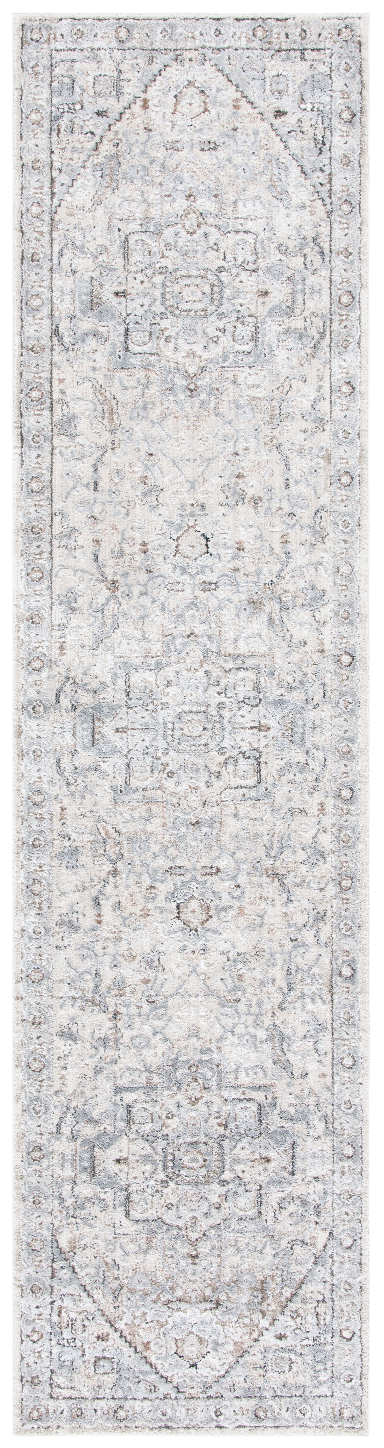SAFAVIEH Mayflower Talbot Medallion Runner Rug, Beige/Light Blue, 2'2 ...