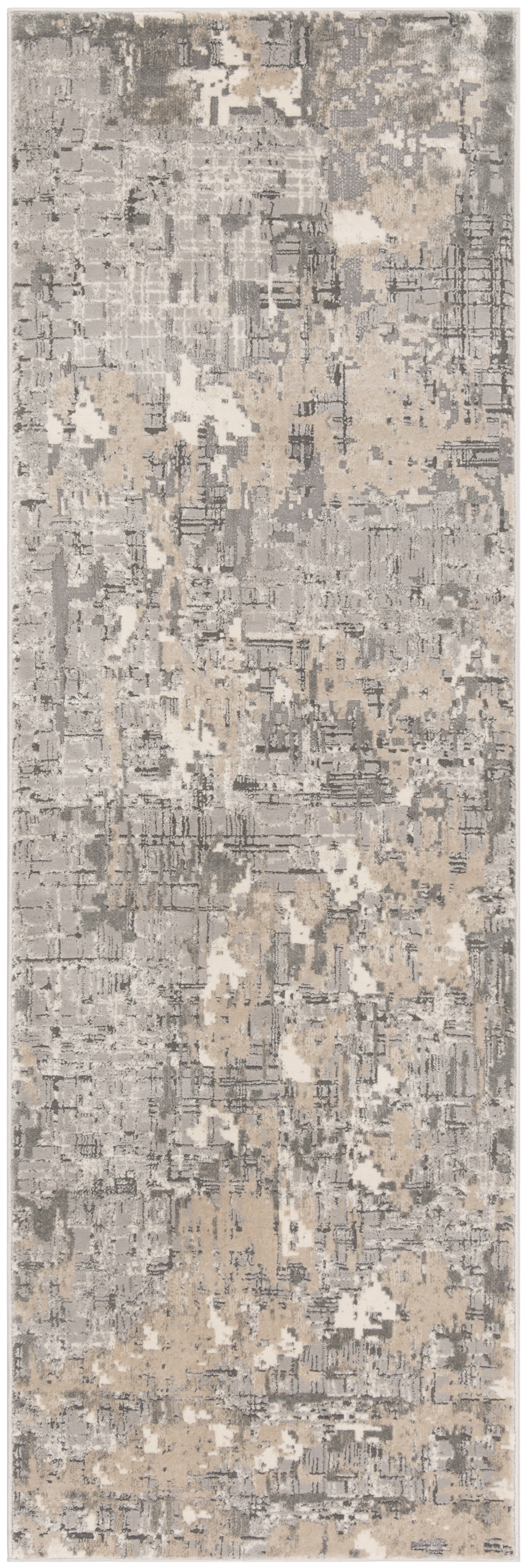 SAFAVIEH Meadow Bairre Abstract Runner Rug, Grey, 2'7" x 10' - Walmart.com