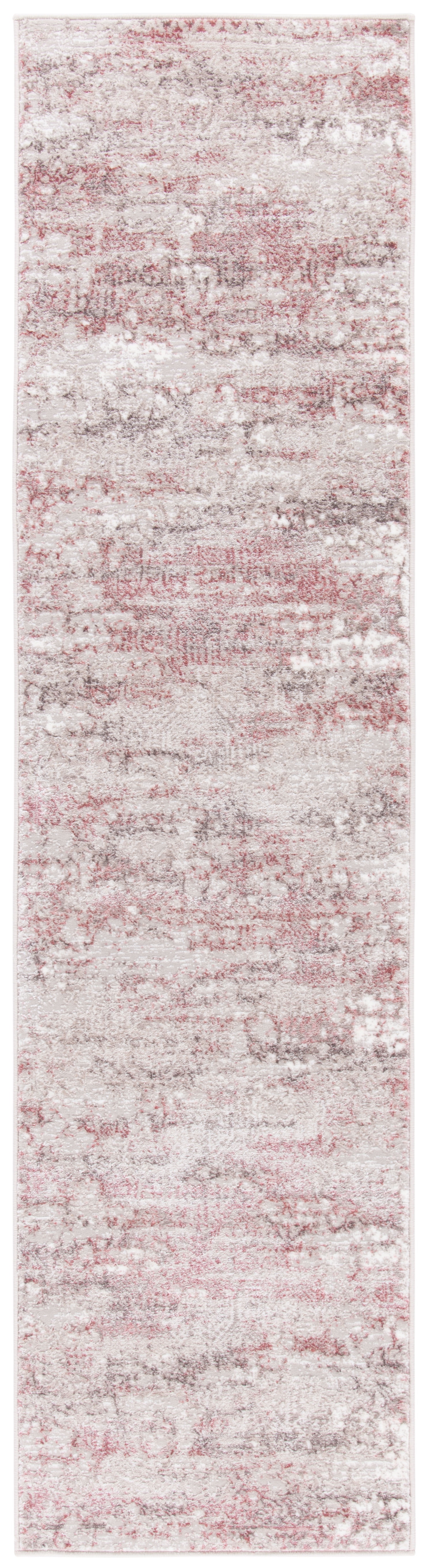SAFAVIEH Meadow Beulah Abstract Runner Rug, Beige/Pink, 2' x 9 ...