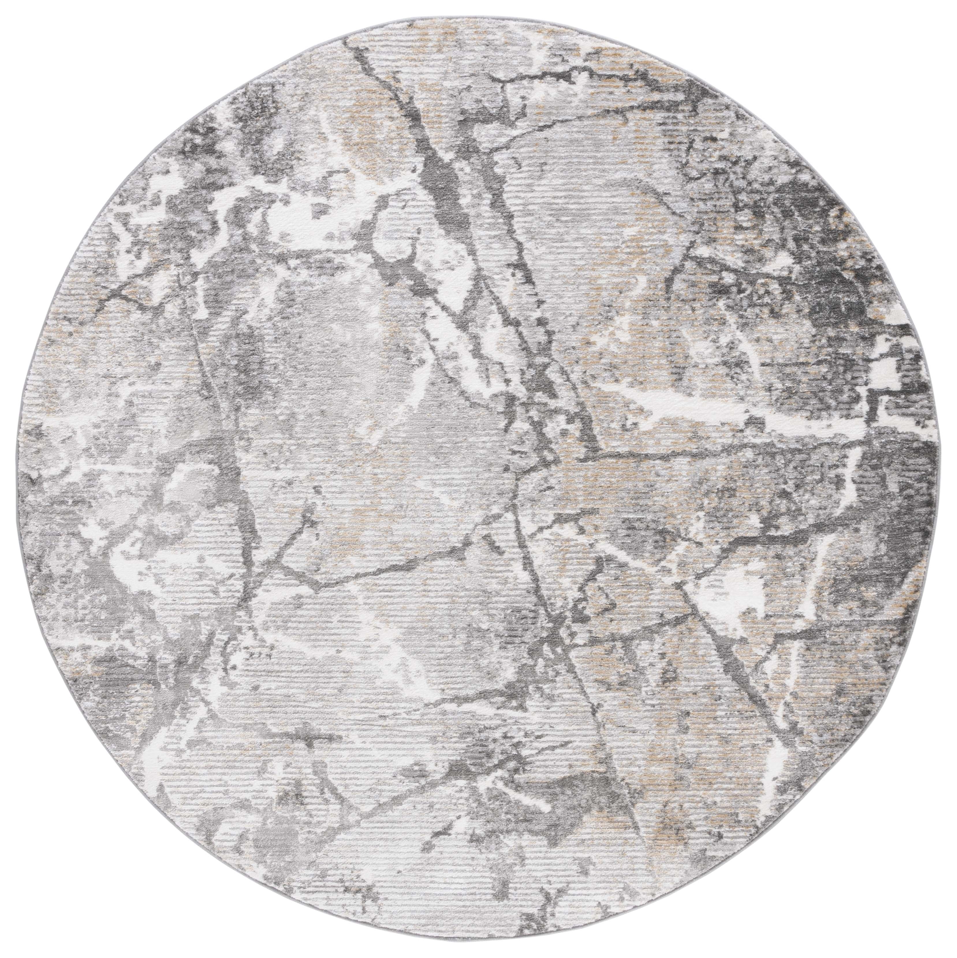 SAFAVIEH Meadow Korrine Distressed Area Rug, Light Grey/Dark Grey, 6'7 ...