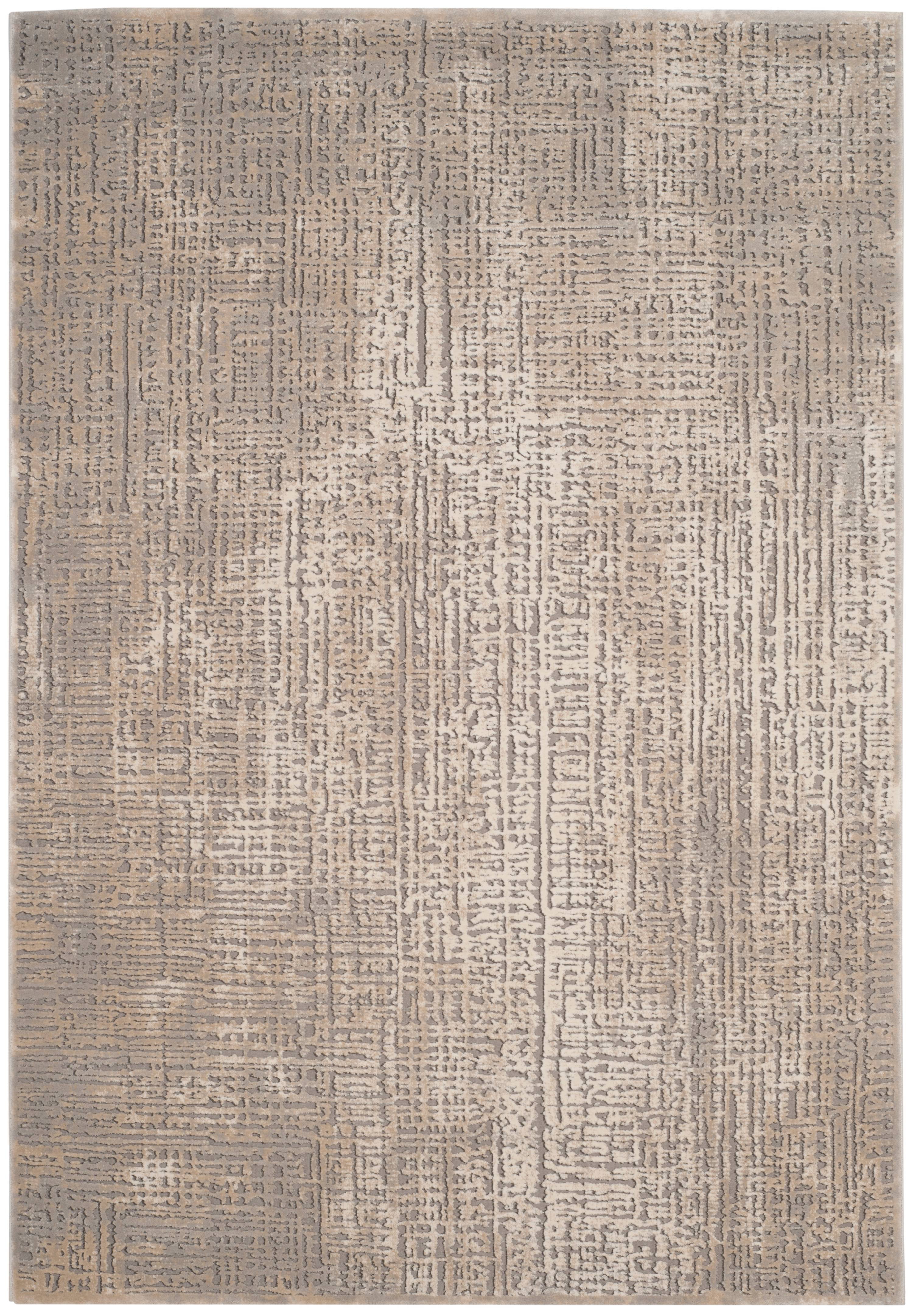 SAFAVIEH Meadow Valery Abstract Runner Rug, Ivory/Grey, 2'7" x 8 ...