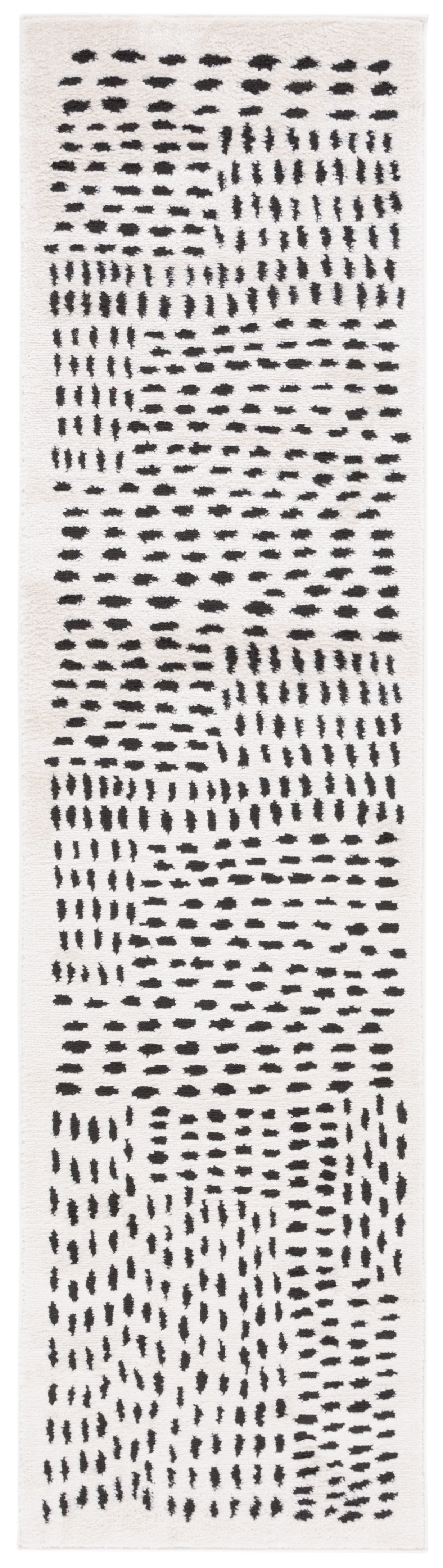 SAFAVIEH Melody Natalee Geometric Polyester Runner Rug, Ivory/Black, 2'2" x 8' - Walmart.com