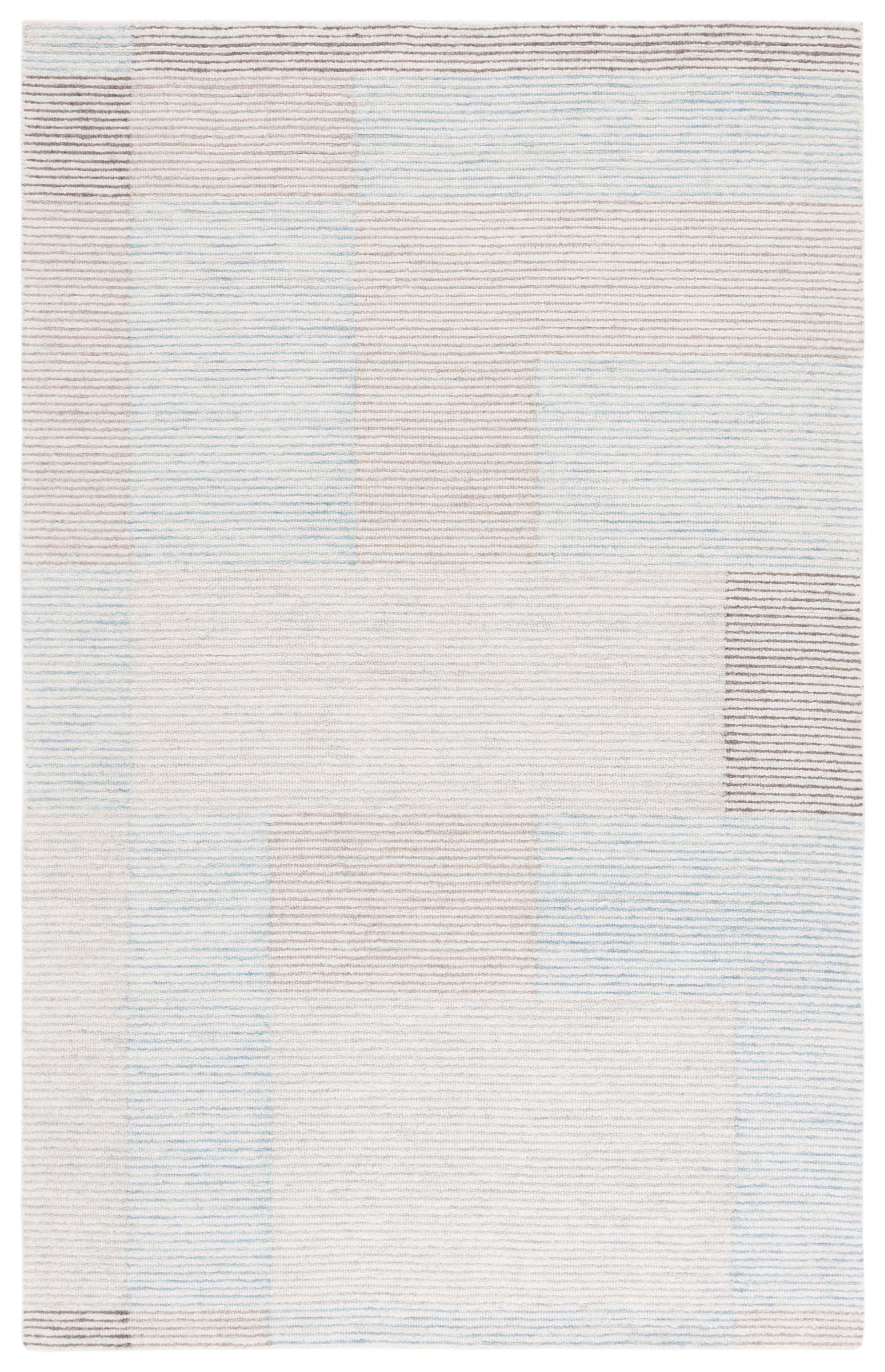 SAFAVIEH Metro Abraham Geometric Area Rug, Ivory/Light Blue, 9' x 12 ...