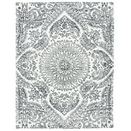 SAFAVIEH Vintage Hamadan Musa Medallion Area Rug, Green/Black, 8' x 10 ...