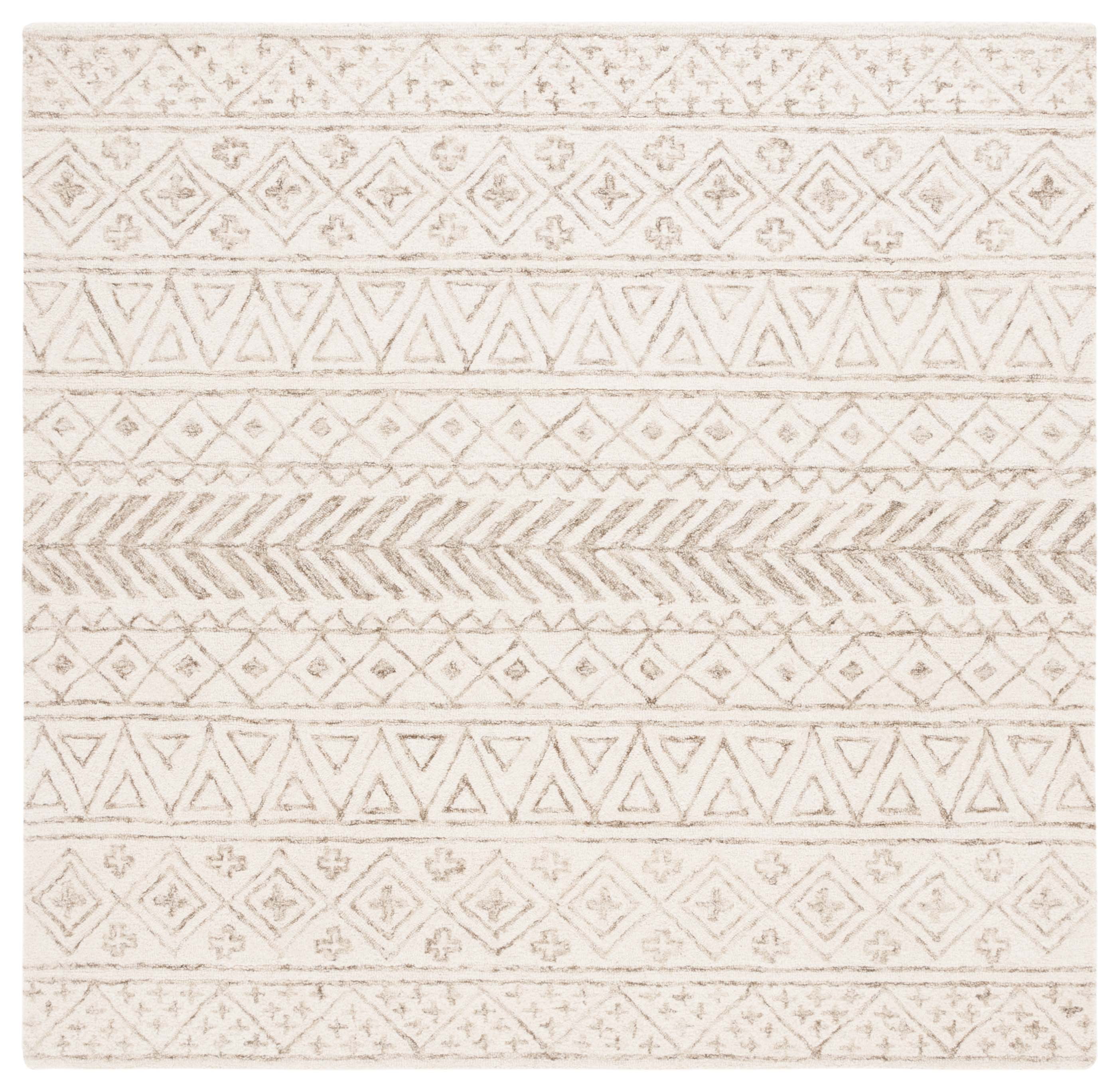 SAFAVIEH Metro Beaumont Southwestern Area Rug, Ivory/Sage, 6' x 6 ...