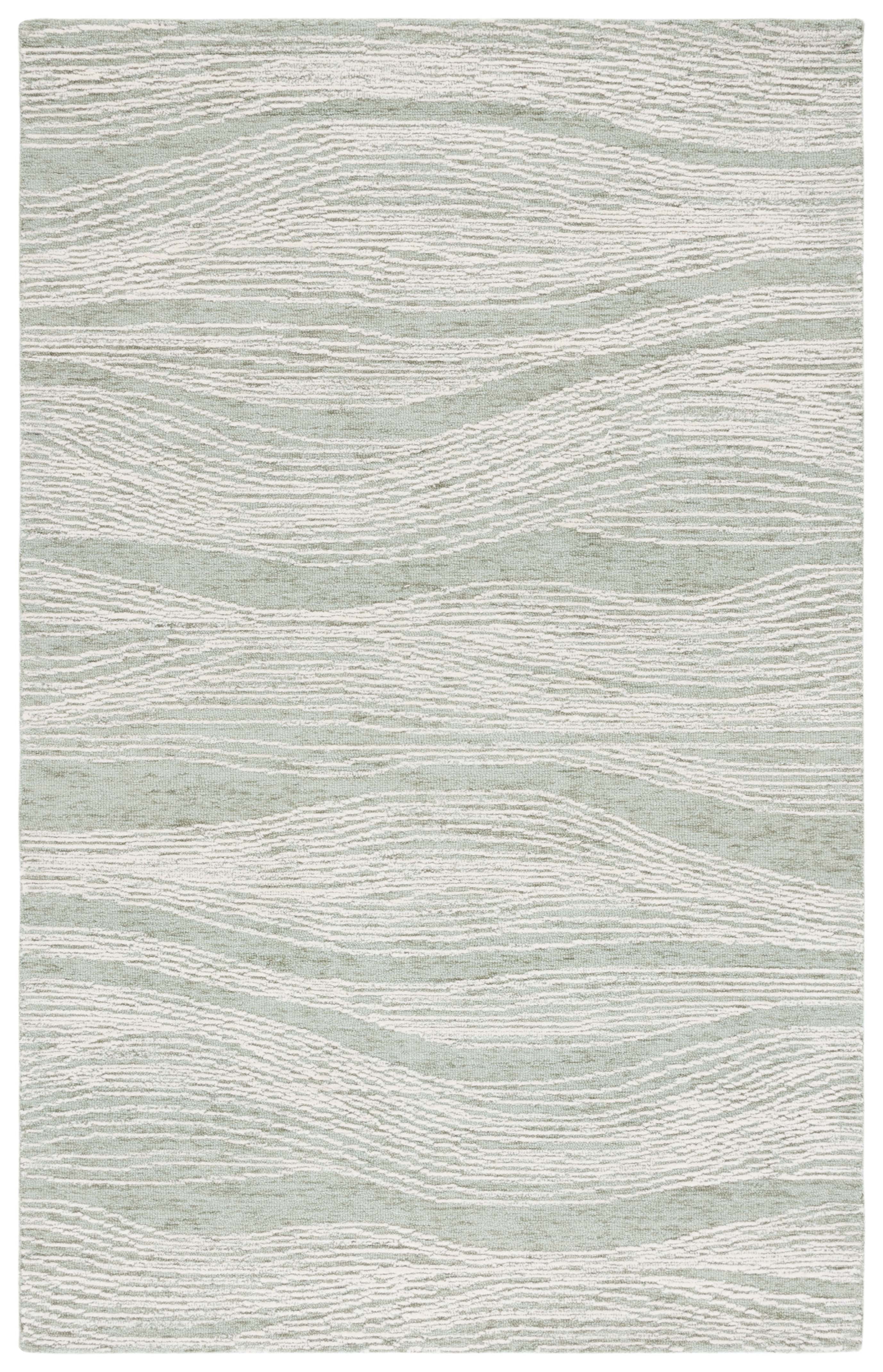 SAFAVIEH Metro Bridget Abstract Area Rug, Sage/Ivory, 8' x 10 ...