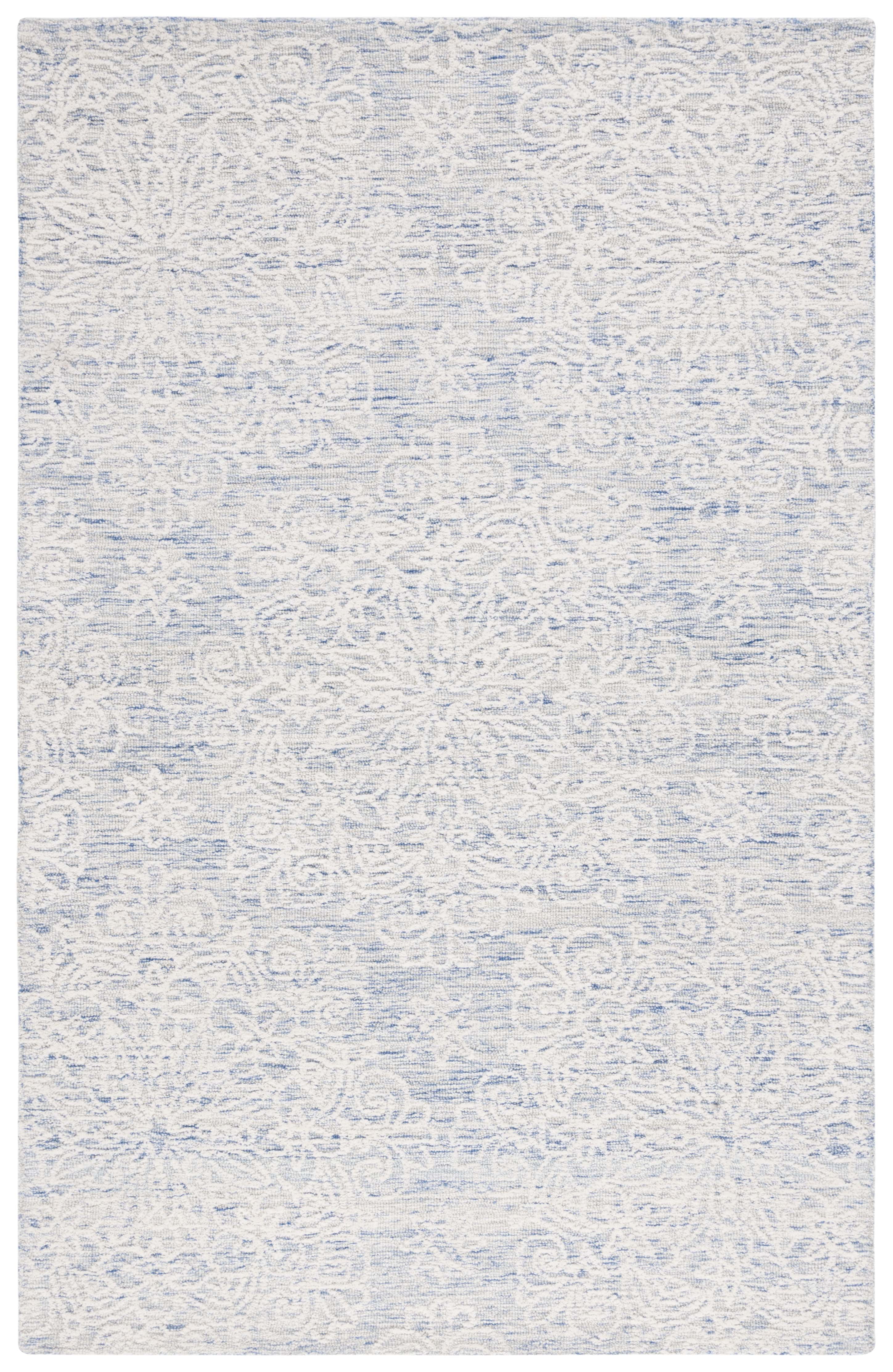 SAFAVIEH Metro Corine Floral Area Rug, Blue/Ivory, 5' x 8' - Walmart.com