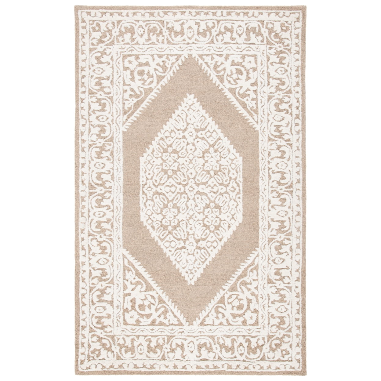 SAFAVIEH Metro MET706T Handmade Ivory / Brown Rug - Walmart.com