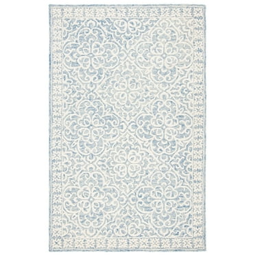 SAFAVIEH Novelty NOV605M Handmade Ivory / Blue Rug - Walmart.com
