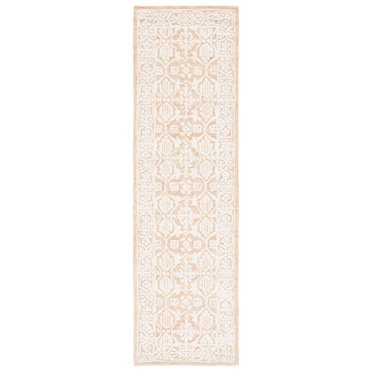 SAFAVIEH Abstract Anderson Plaid Area Rug, Ivory/Gold, 8' x 10 ...