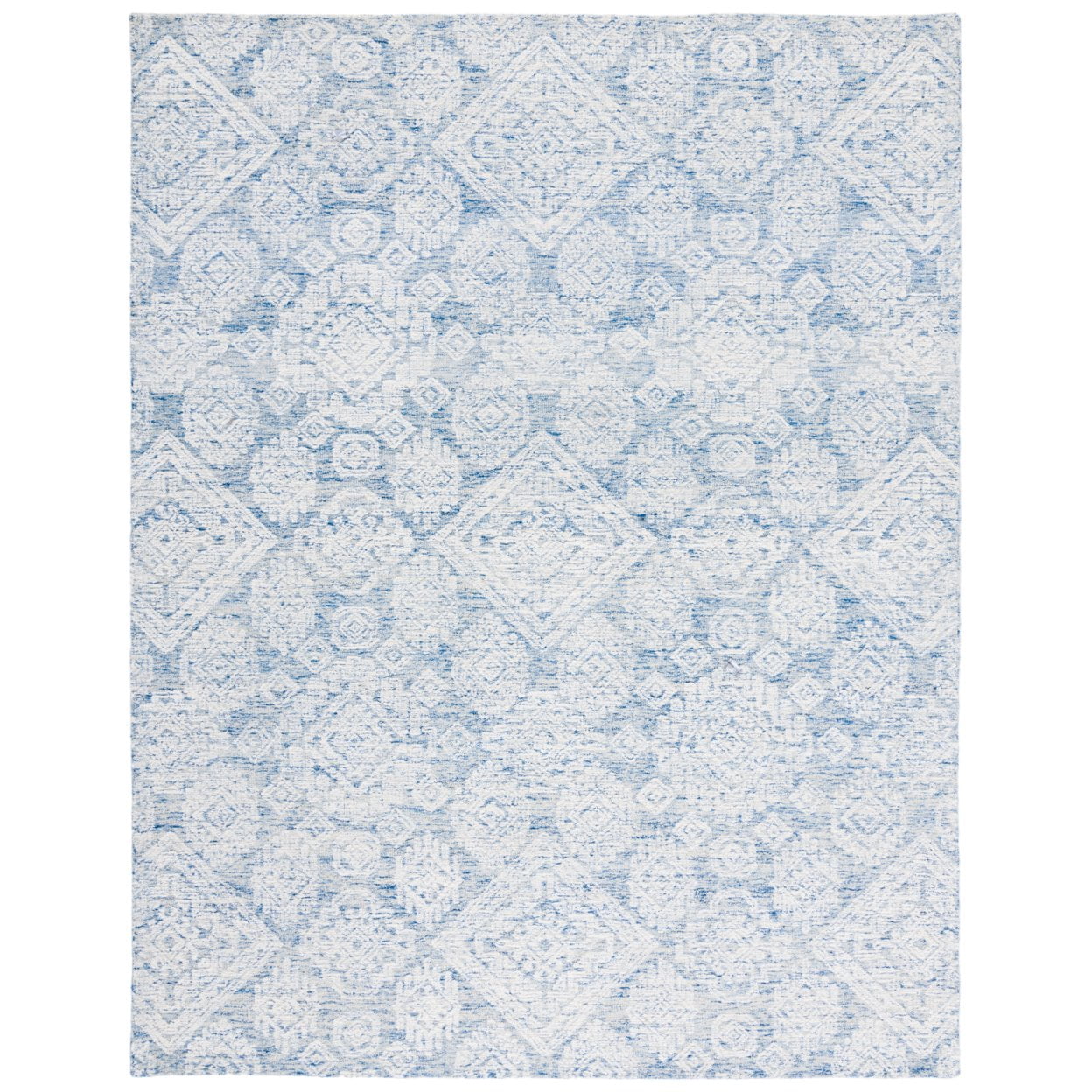 SAFAVIEH Metro Riley Medallion Area Rug, Blue/Ivory, 8' x 10' - Walmart.com