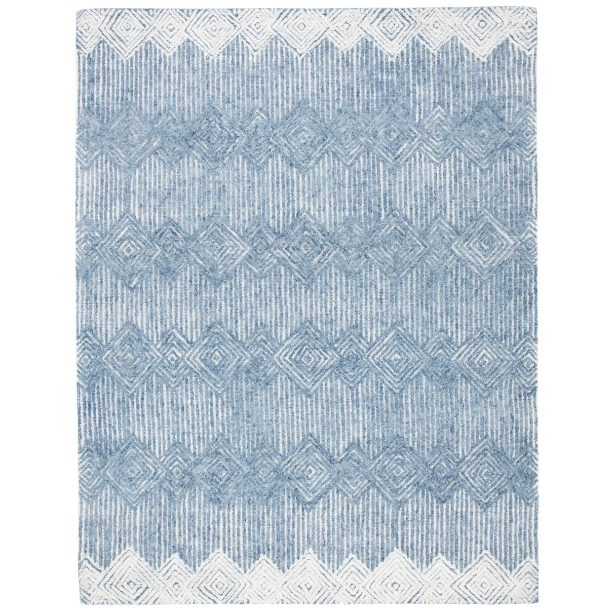 SAFAVIEH Metro Rosalin Diamond Area Rug, Blue/Ivory, 8' x 10' - Walmart.com