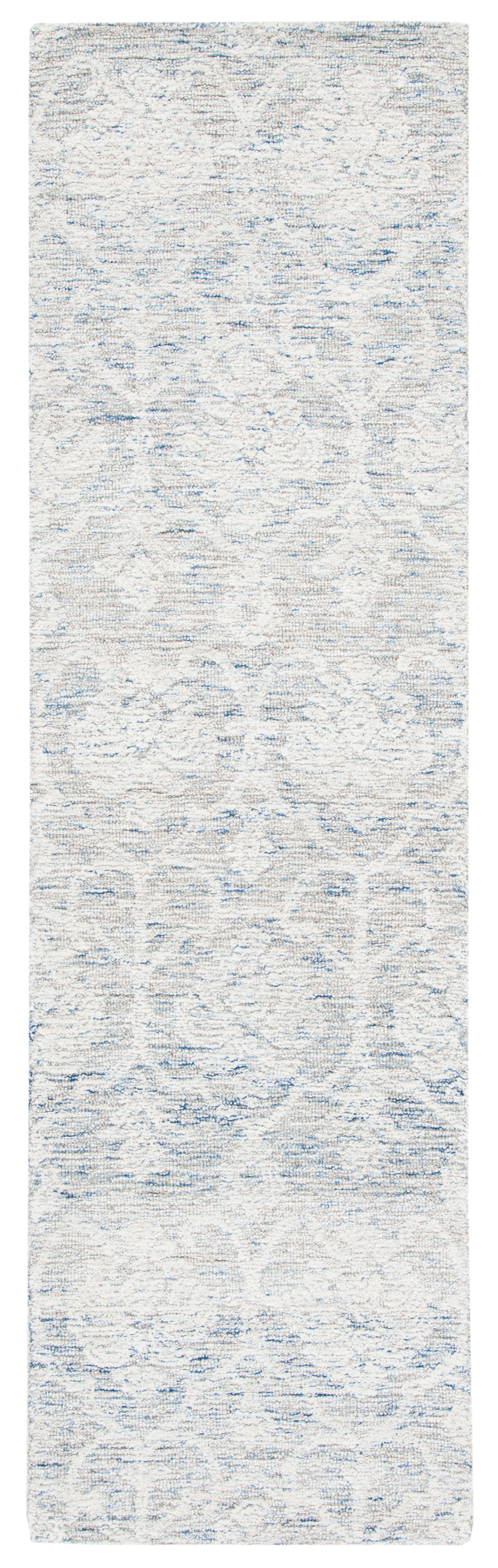SAFAVIEH Metro Sutton Medallion Runner Rug, Light Blue/Ivory, 2'3" x 8 ...