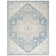 SAFAVIEH Micro-Loop Braylon Traditional Floral Wool Area Rug, Blue ...