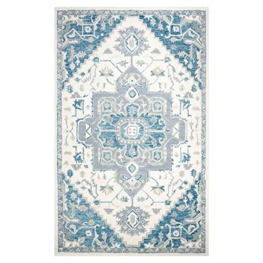 SAFAVIEH Reflection Sophia Traditional Area Rug, Beige/Cream, 5'1" x 7 ...