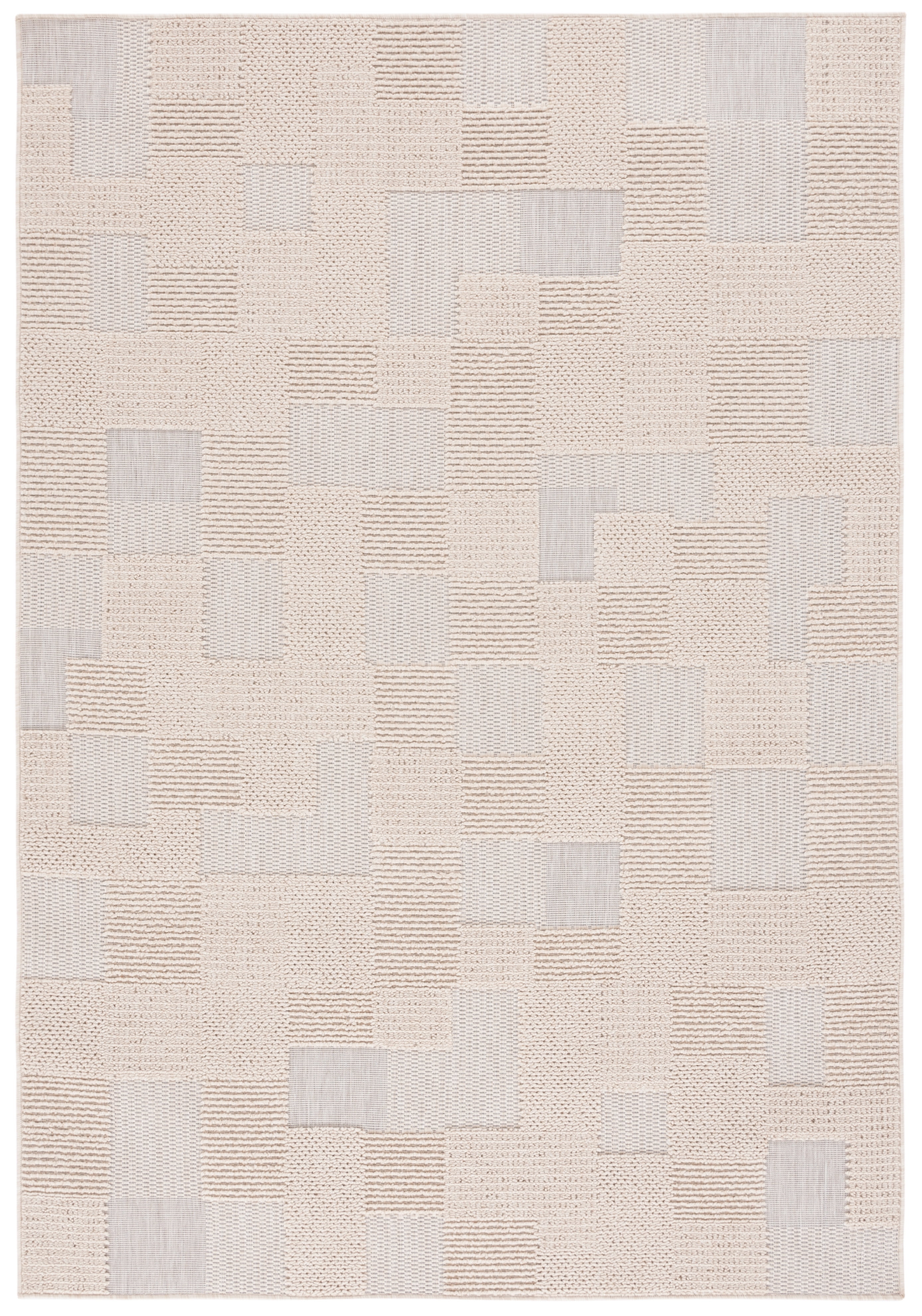 SAFAVIEH Milos Quintella Geometric Indoor/Outdoor Area Rug, Beige, 5'3 ...