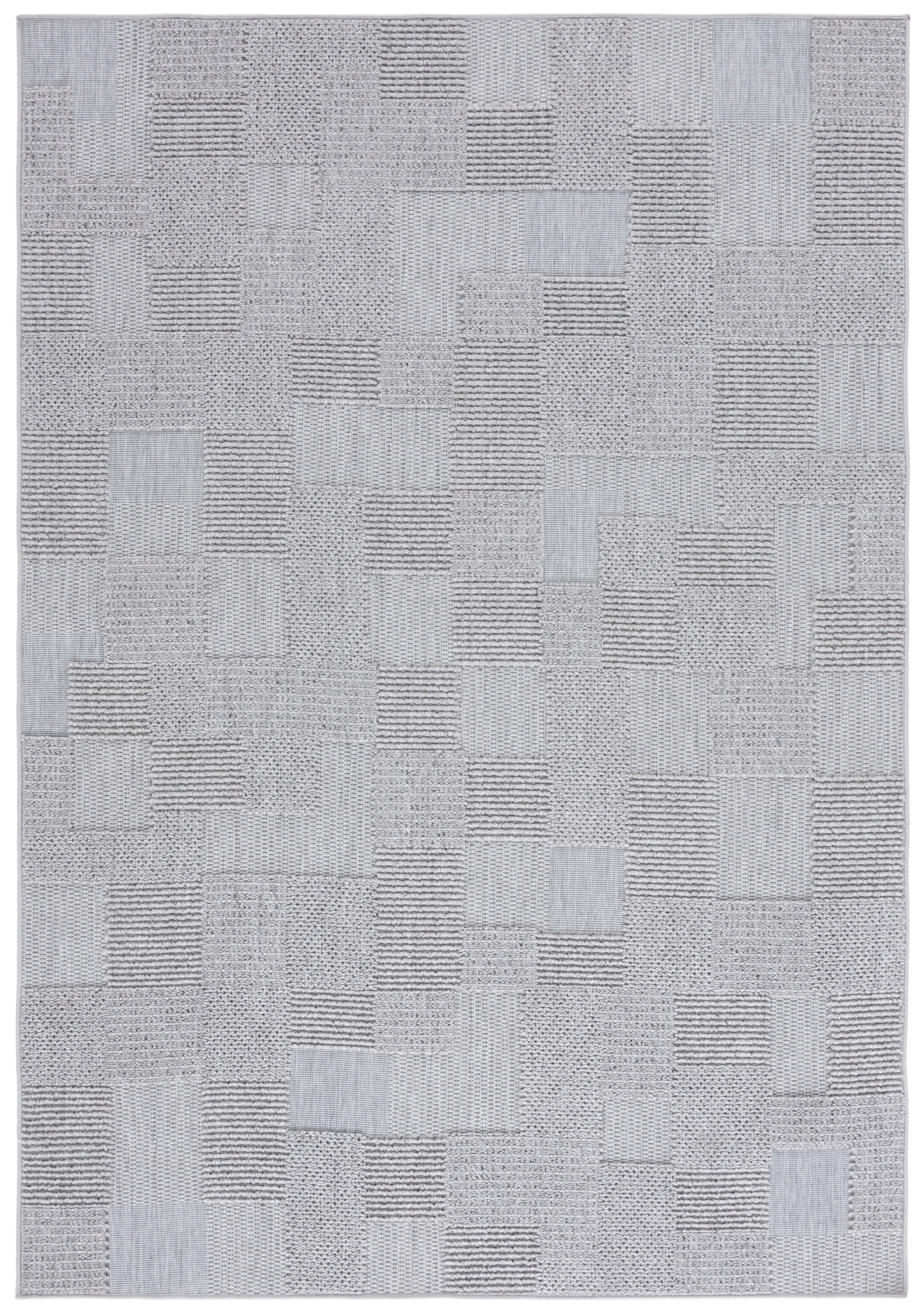 SAFAVIEH Milos Quintella Geometric Indoor/Outdoor Area Rug, Grey, 8' x ...