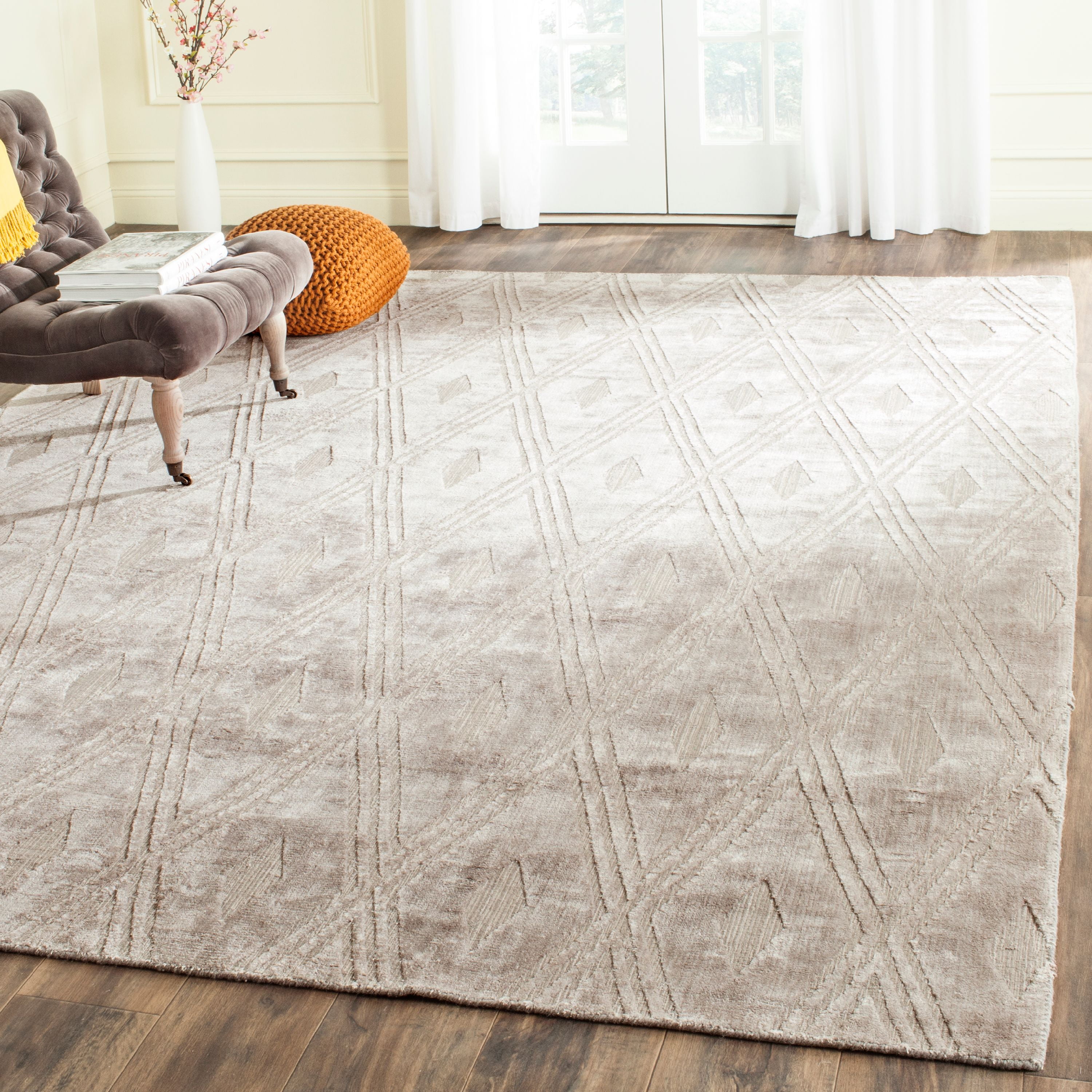 SAFAVIEH Mirage Devrim Geometric Area Rug, Grey, 9' x 12' - Walmart.com