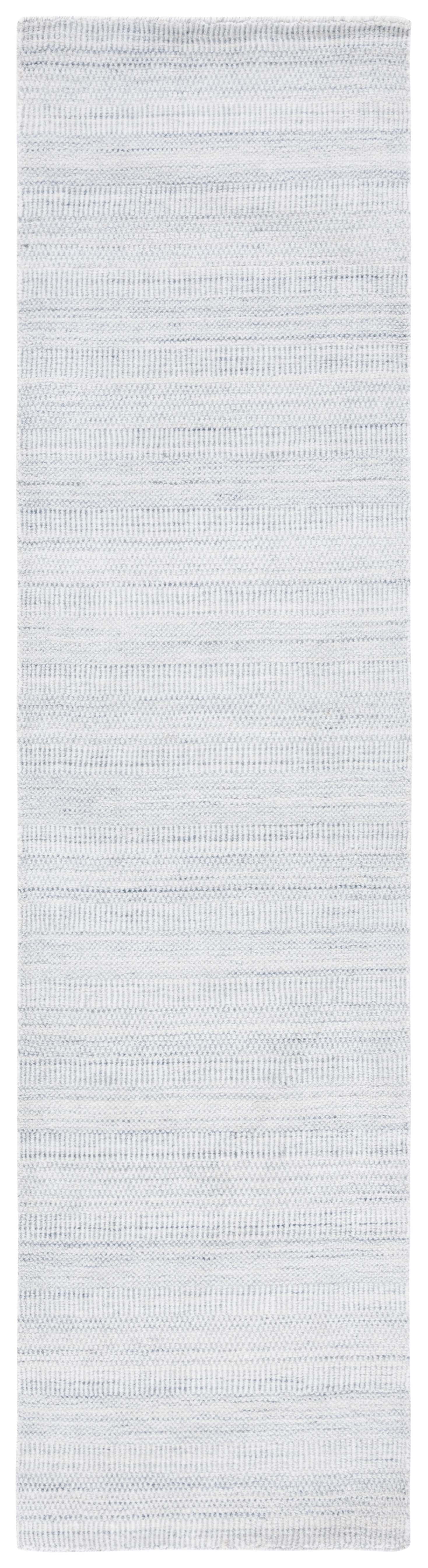 SAFAVIEH Mirage Handan Distressed Polyester Runner Rug, Light Gray ...
