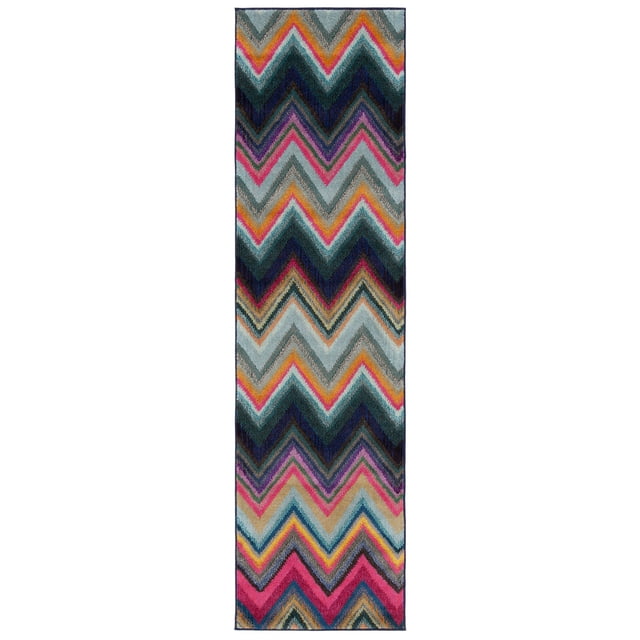 SAFAVIEH Monaco Breana Chevron Runner Rug, Multi, 2'2" x 12' - Walmart.com