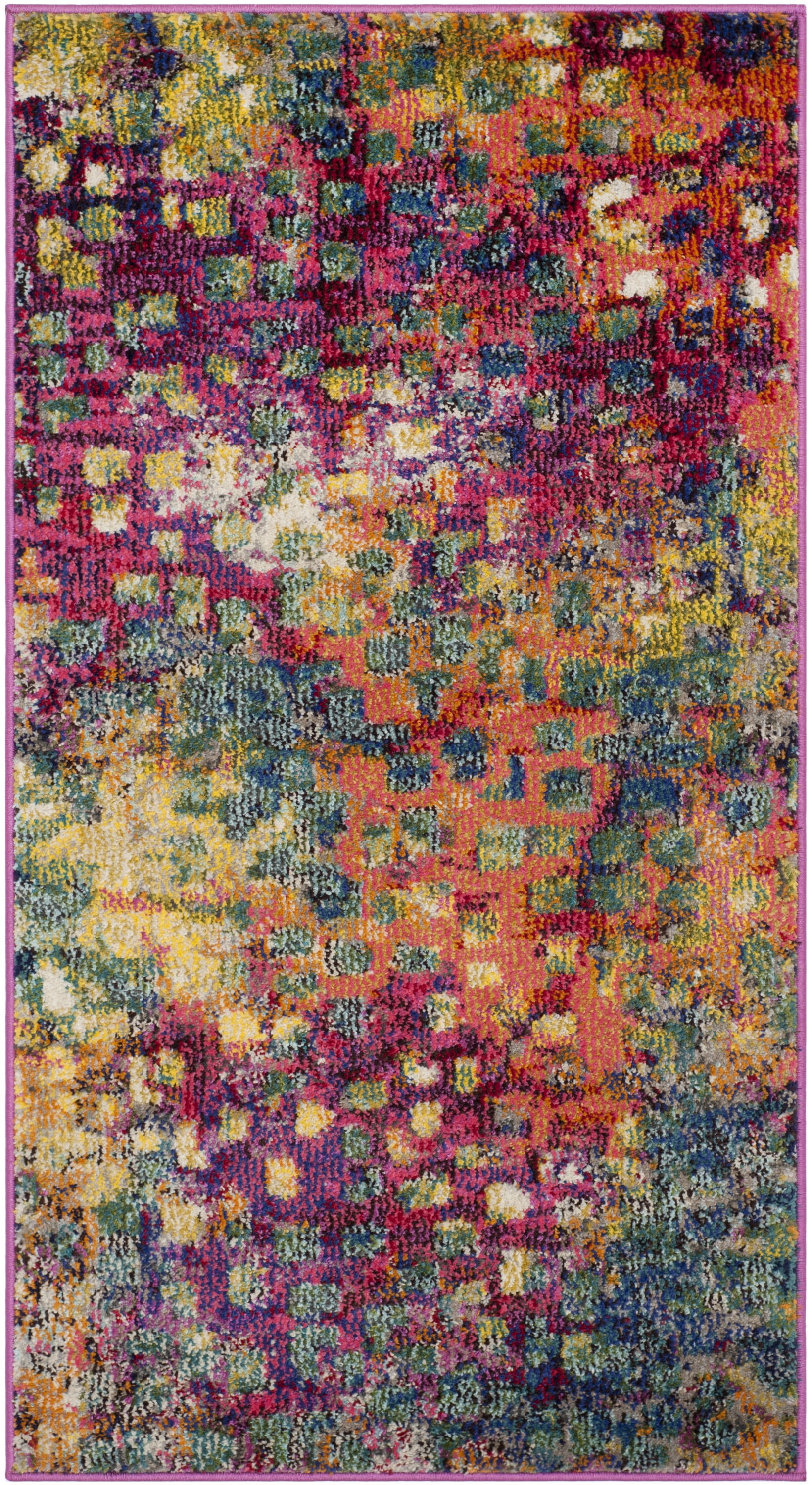 SAFAVIEH Monaco Driskoll Abstract Area Rug, Pink/Multi, 2'2" x 4 ...