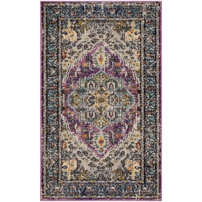 SAFAVIEH Monaco Toria Oriental Area Rug, Pink/Multi, 5' x 5' Square ...