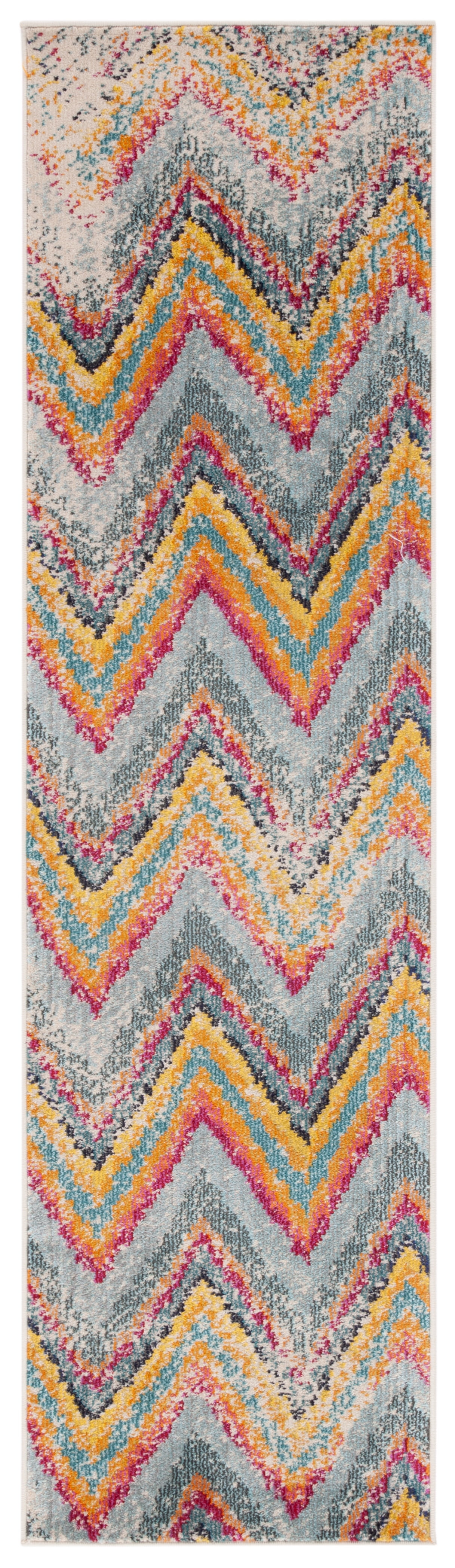 SAFAVIEH Monaco Jalen Chevron Runner Rug, Multi, 2'2" x 8' - Walmart.com
