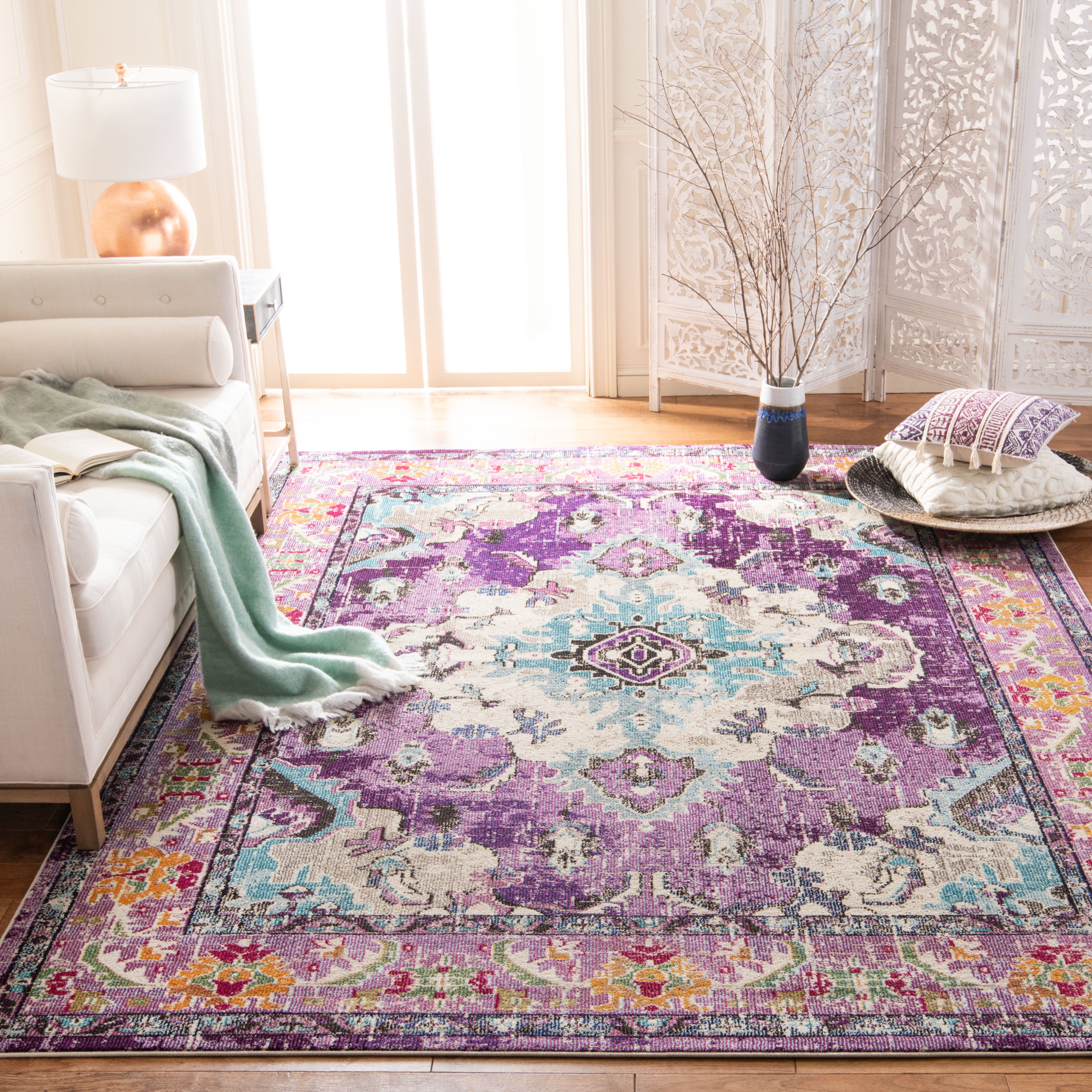SAFAVIEH Area Rug 8x11 - Monaco Collection - Large - Traditional Design ...