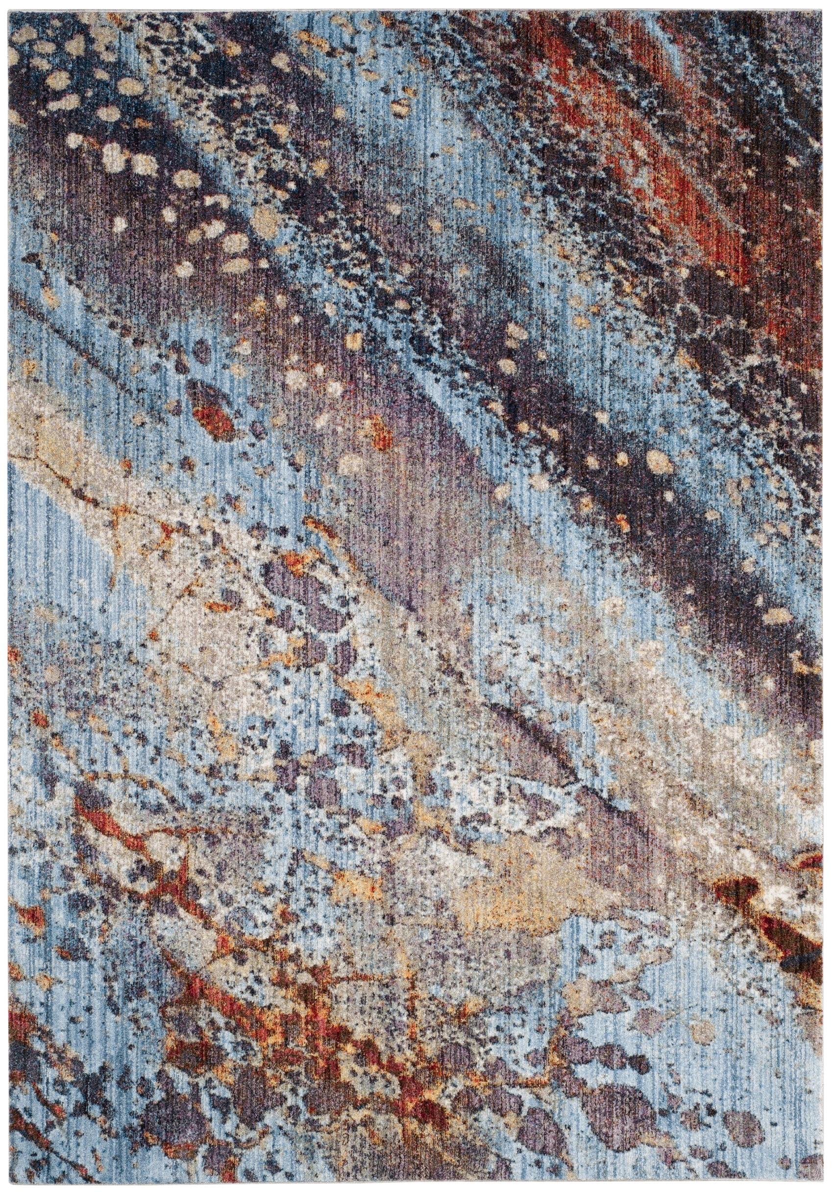 SAFAVIEH Monray Chandler Geometric Polyester Runner Rug, Red/Multi, 2'3 ...