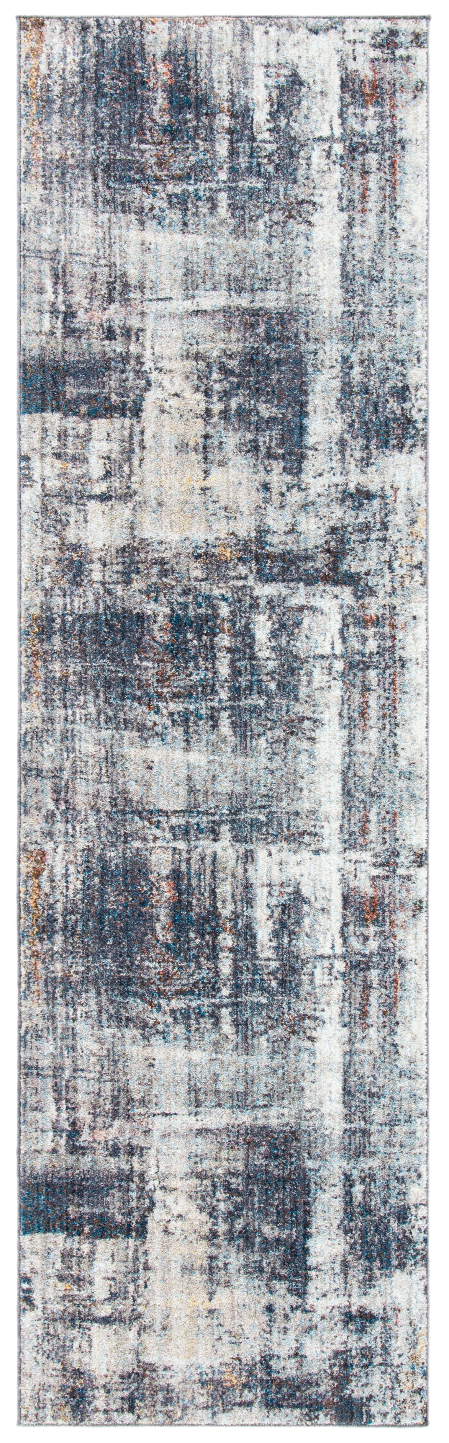 SAFAVIEH Monray Lyssa Geometric Polyester Runner Rug, Charcoal/Ivory, 2 ...