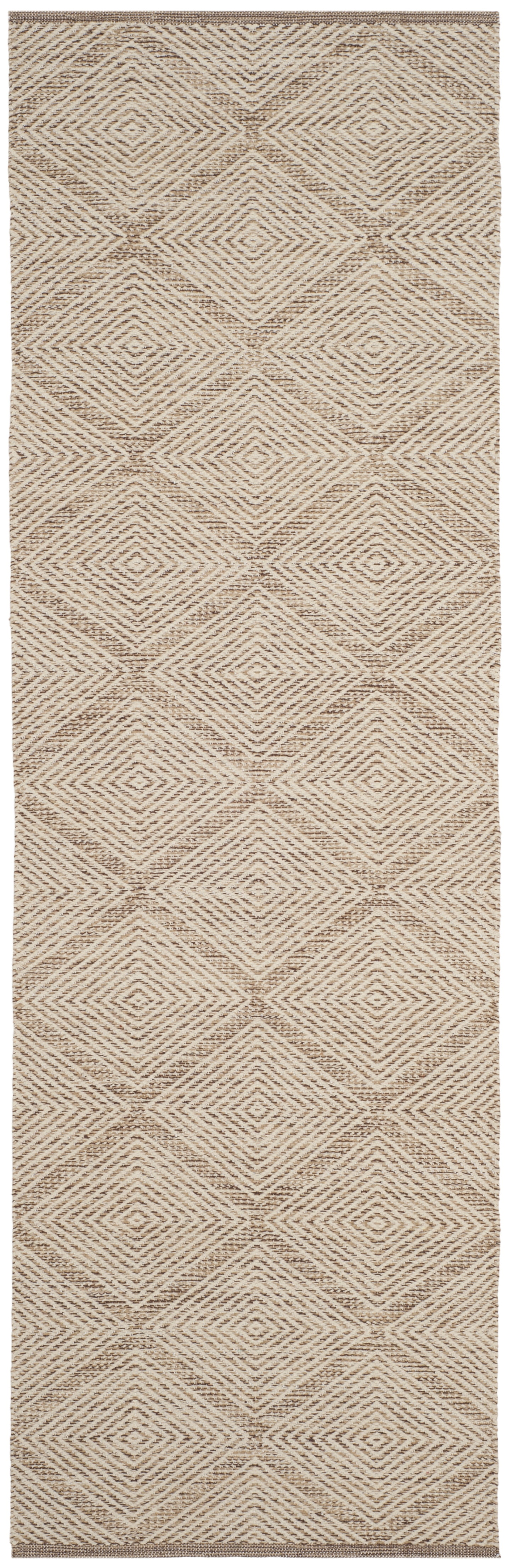 SAFAVIEH Montauk Bailey Geometric Cotton Runner Rug, Beige, 2'3" x 11 ...