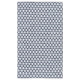 SAFAVIEH Montauk Crystal Geometric Cotton Area Rug, Navy/Ivory, 3' x 5 ...