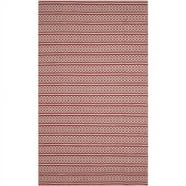 SAFAVIEH Rag Candis Striped Cotton Area Rug, Turquoise/Multi, 4' x 4 ...