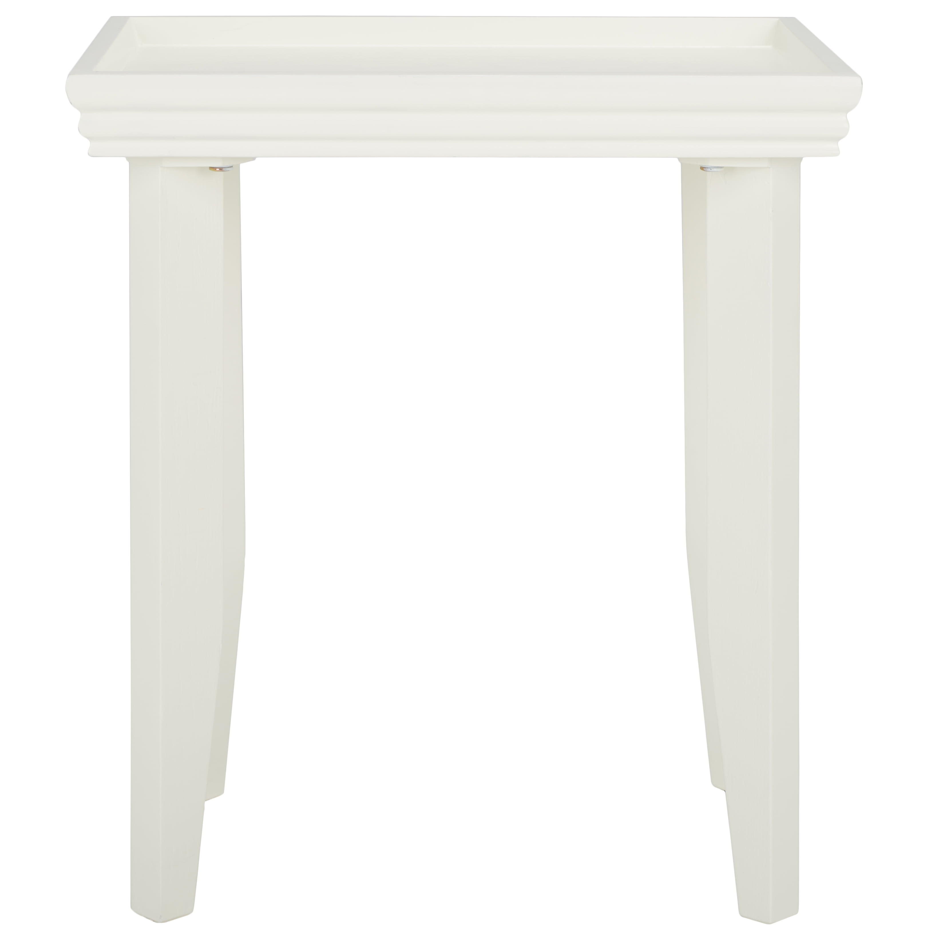 SAFAVIEH Naios Amish Style Rectangle Accent Table, White (20.1 in. W x ...