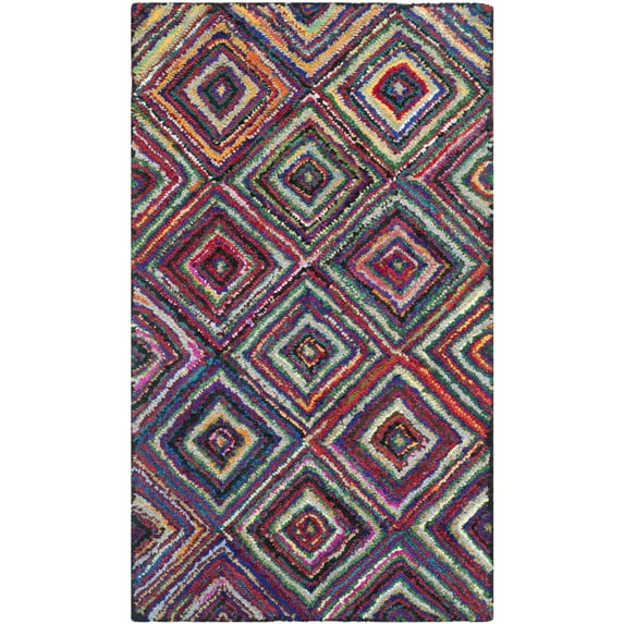 SAFAVIEH Nantucket Collection NAN317A Handmade Multi Rug - Walmart.com