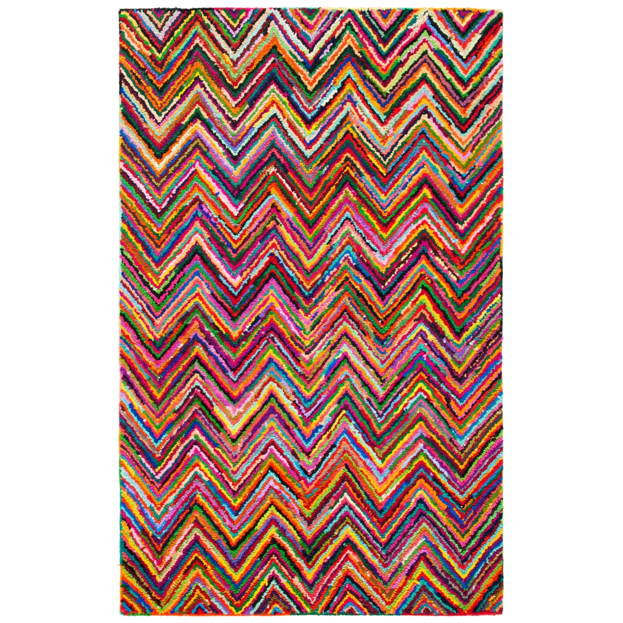 SAFAVIEH Nantucket NAN141A Handmade Pink / Multi Rug - Walmart.com
