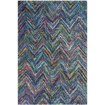SAFAVIEH Nantucket Collection NAN441A Handmade Multi Rug - Walmart.com