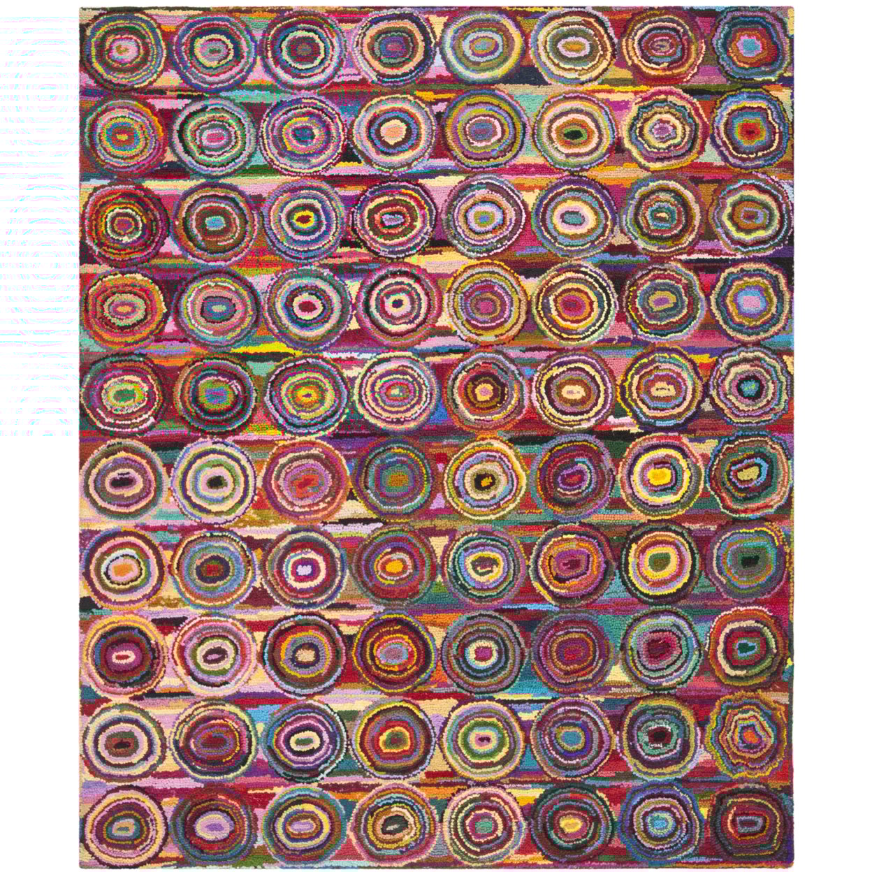 SAFAVIEH Nantucket NAN143A Handmade Pink / Multi Rug - Walmart.com
