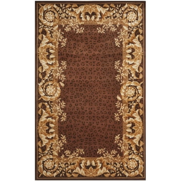 SAFAVIEH Naples Collection NA516R Handmade Black Rug - Walmart.com